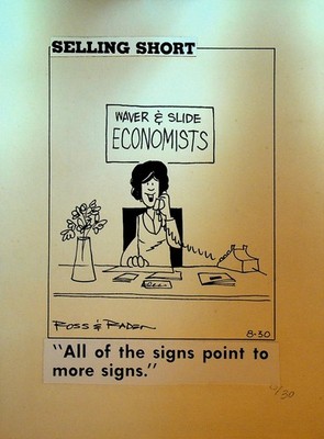 Selling Short Original Comic Strip Art 1980s Economic Signs Point to ...