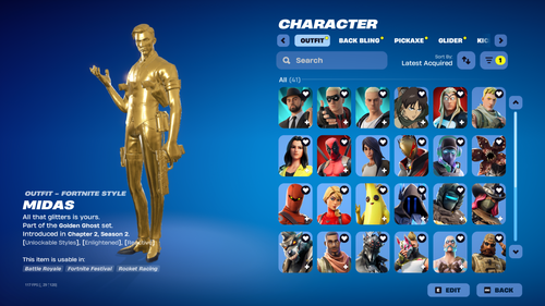 fortnite 2017 omega stage 4rare items and most battle pass stuff ...