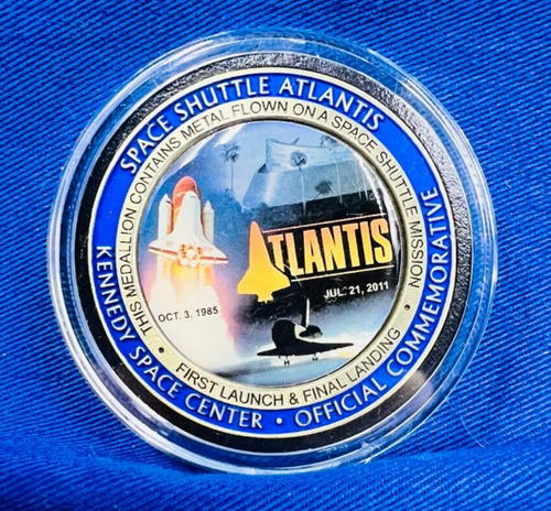 NASA Space Shuttle Atlantis Commemorative Coin/Medallion~2011 Space ...