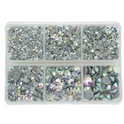 3300pcs AB Hotfix Rhinestones Hot Fix Crystals Mixed Size Flatback ...