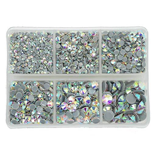 3300pcs AB Hotfix Rhinestones Hot Fix Crystals Mixed Size Flatback ...
