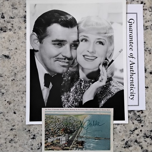 Clark Gable SIGNED Postcard Photo Film Actor King GWTW Free Soul The ...