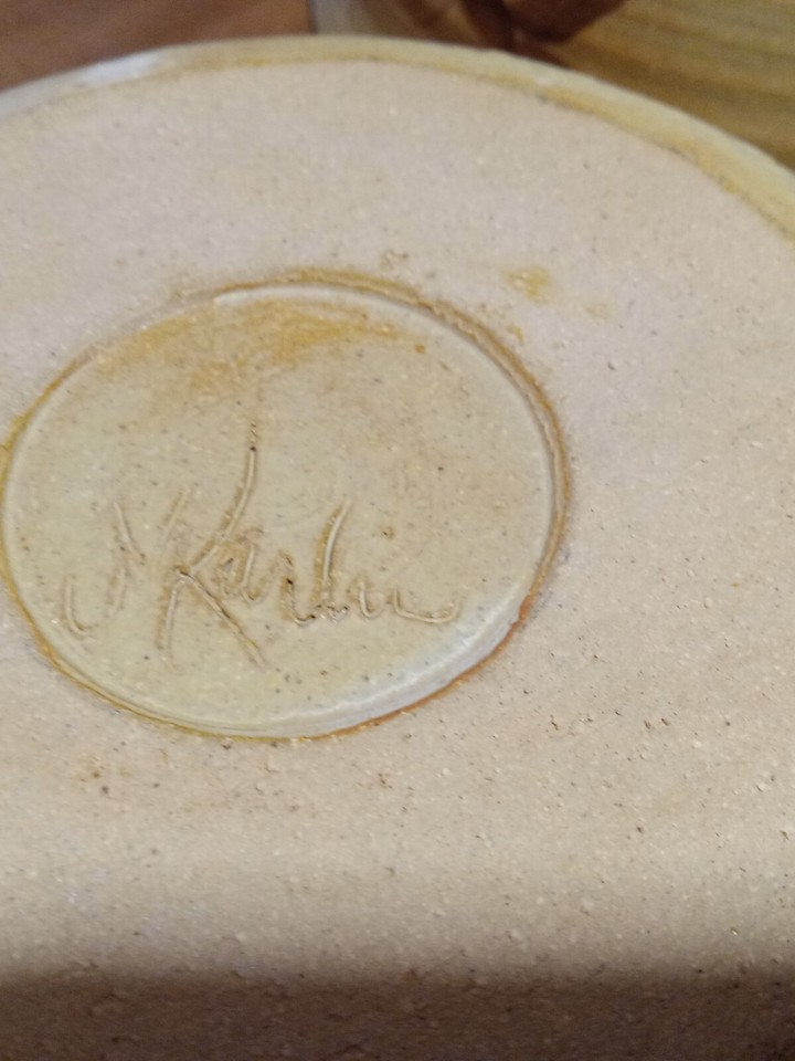 Made In Michigan M.Karlin Studio Pottery Stoneware Mixing/Serving Bowls ...
