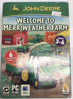 JOHN DEERE Welcome To Merriweather Farm PC Computer CD-Rom Video Game ...