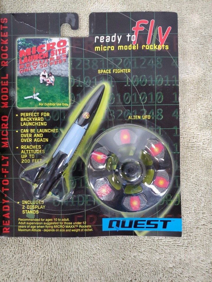 Quest Aerospace Space Fighter and Alien UFO Ready-To-Fly Micro Model ...