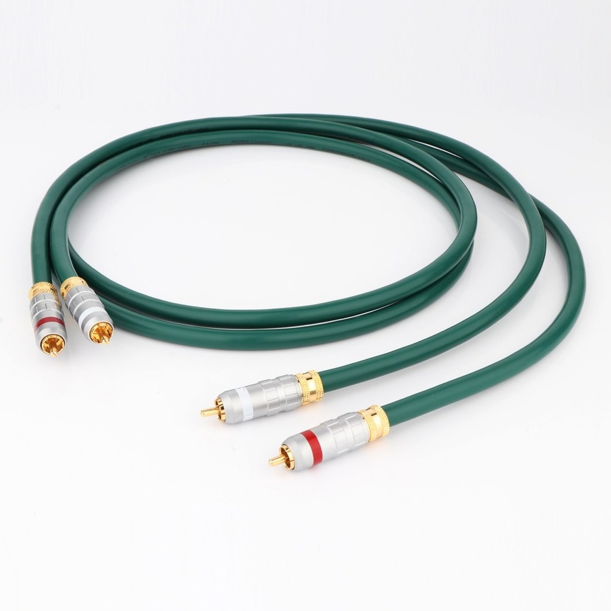 Pair 7N OCC RCA HiFi Audio Cable With 24 K Gold Plated CMC RCA ...