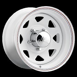 1 Allied - Pacer 15x8 6X5.50 -19 310W White Spoke White Wheel Rim | eBay