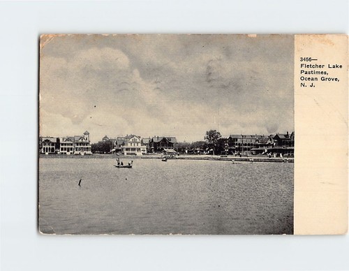 Postcard Fletcher Lake Pastimes Ocean Grove NJ USA | eBay