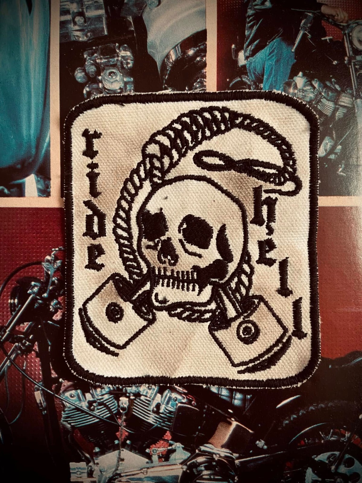 vintage RIDE HELL old school biker outlaw 60s 70s club patch 1%er ...