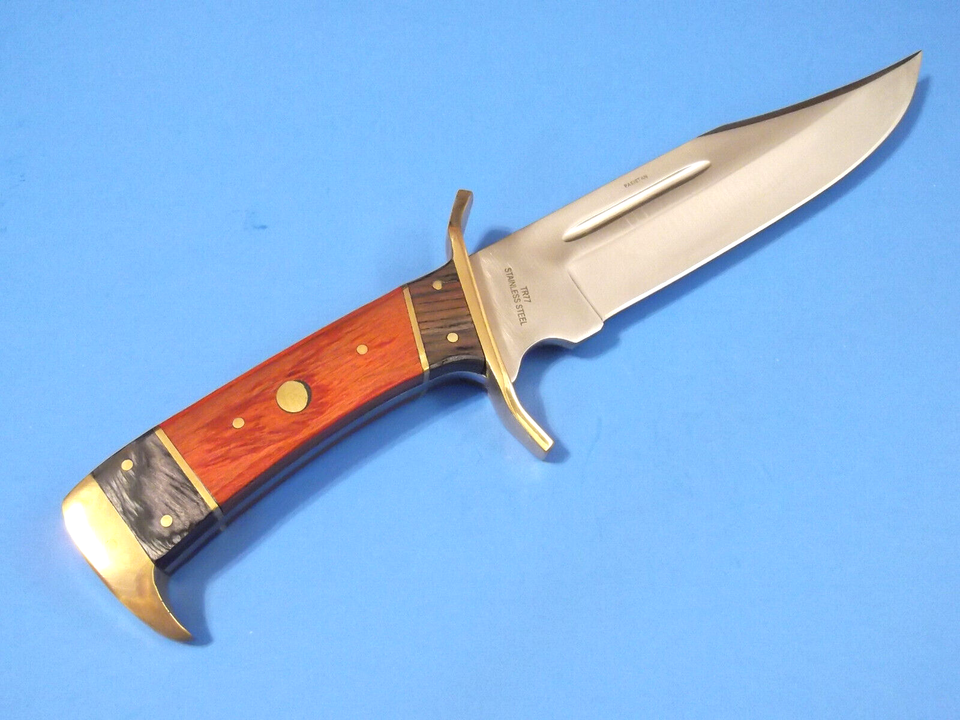 TIMBER RATTLER TR77 Dark Pakkawood Bowie fixed blade knife 12 1/8 ...