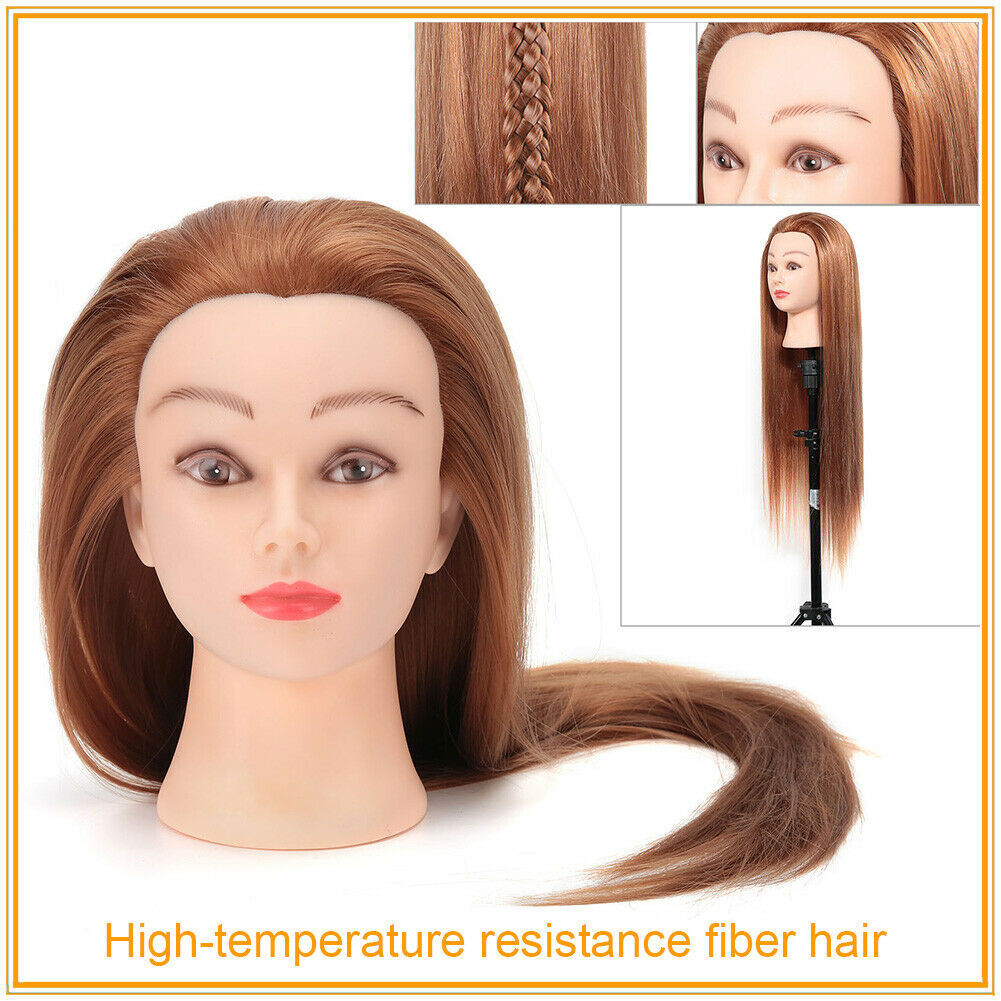 5x 24'' Hair Hairdressing Practice Head Styling Training Mannequin Doll ...