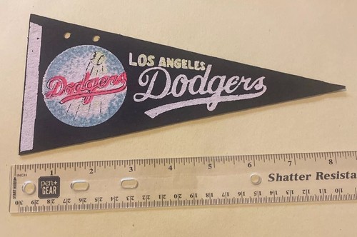 Vintage LA Los Angeles Dodgers 4x8.5 1960’s Mini Pennant MLB Baseball ...