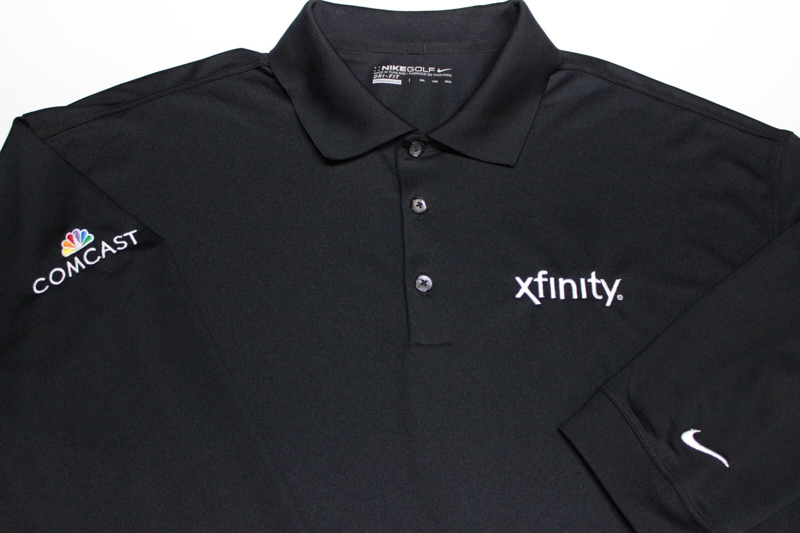 NIKE POLY LONG SLEEVE POLO GOLF SHIRT--2XL--XFINITY/COMCAST--PERFECT ...