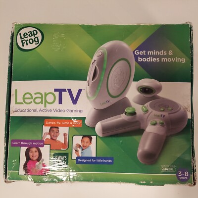 LeapFrog TV Video Learning System Console White Active Video Gaming ...