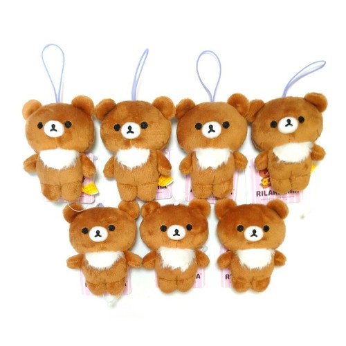 [Round One Exclusive] Rilakkuma Elastic Band Mascot, Brown Bear, 7 ...