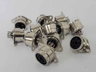 12X Switchcraft 61HA5F - 5 pin female panel mount DIN, 240 degrees ...
