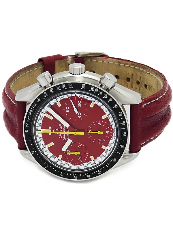 OMEGA Speedmaster Automatic 3810.61 39mm Red Schumacher Men's Watch | eBay