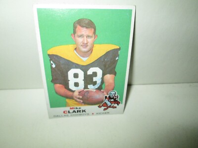 MIKE CLARK 1969 Football Card Topps #188 Vintage DALLAS COWBOYS Aggies ...