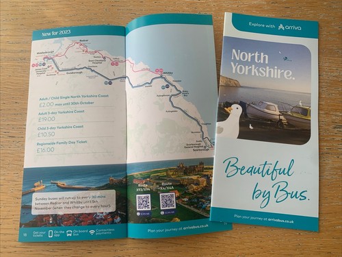 Arriva timetable for North Yorkshire routes X4/X4A X93/X94 Summer 2023 ...