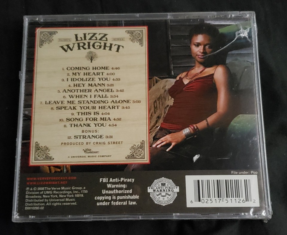 Lizz Wright The Orchard (CD, 2008) ***Please See Description ...