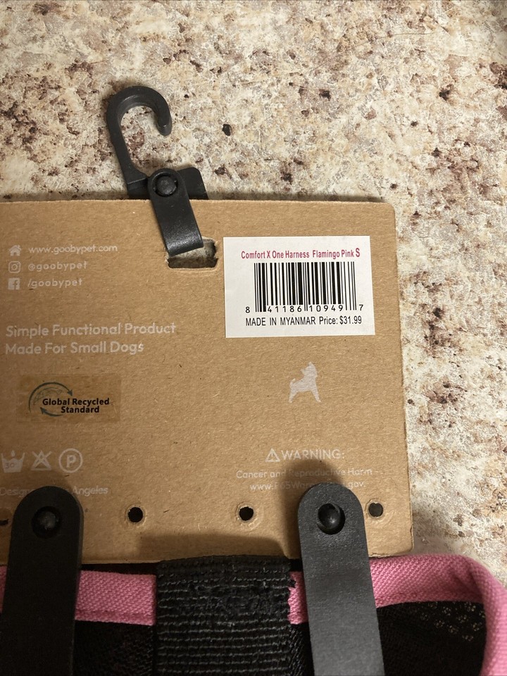 Gooby Dog Harness Escape Free Comfort X One Small Pink | eBay