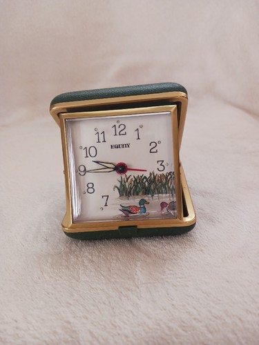 Equity Travel Alarm Clock Buck Outdoors Vintage Green Gold Foldable ...