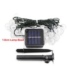 100LED SOLAR POWERED RETRO BULB STRING LIGHTS GARDEN OUTDOOR FAIRY ...