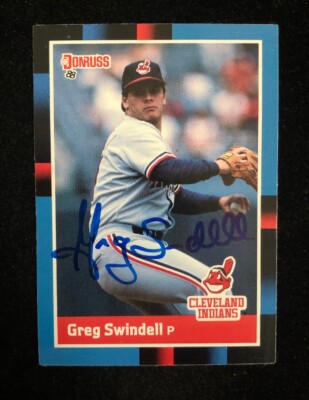 GREG SWINDELL 1988 DONRUSS AUTOGRAPHED SIGNED AUTO BASEBALL CARD 227 ...