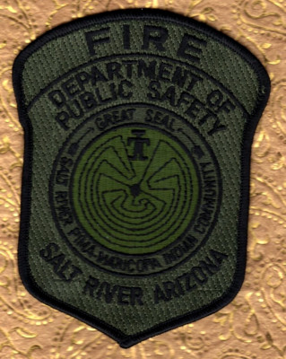 Salt River Arizona Fire Dept. Shoulder Patch **** READ ITEM DESCRIPTION ...