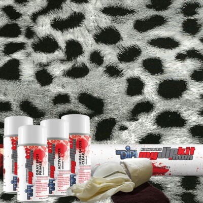 MYDIPKIT Hydro Dipping Water Transfer Print KIT DD-952 Grey Cheetah | eBay