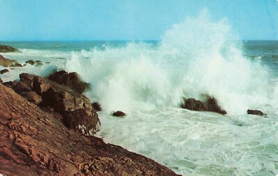 Postcard Rolling Surf | eBay