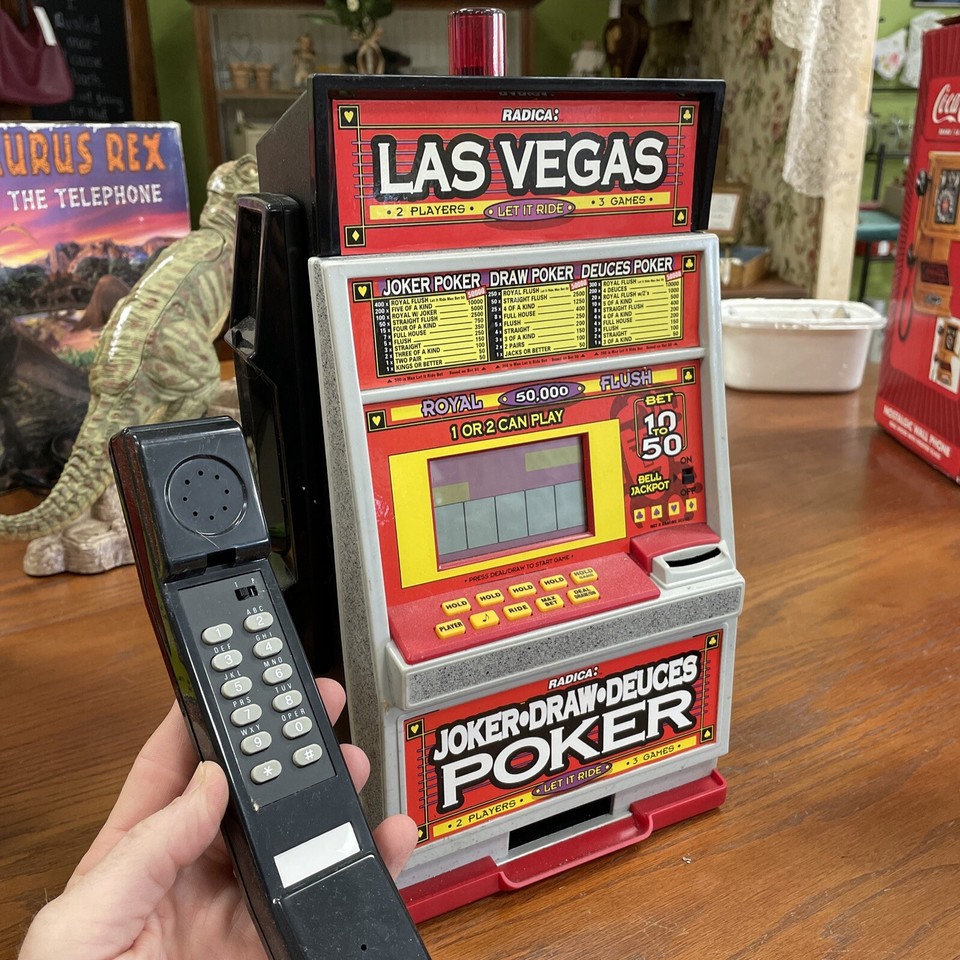 Las Vegas Telephone Slot Machine Radica 2 Player Poker Deuces Draw ...
