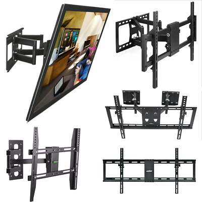 17-100'' Heavy Duty Full Motion TV Mount Wall Swivel Tilt Arm Solid ...