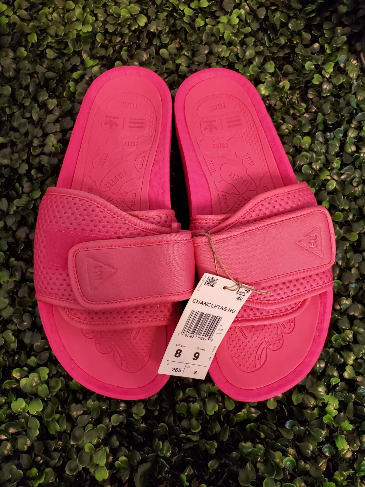 Adidas Human Race Pharrell Williams Pink 👣Chancletas HU Slide Men's ...