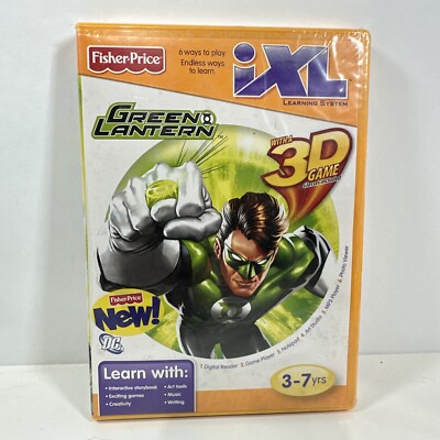 New & Sealed! Fisher Price iXL Learning System Software Green Lantern ...