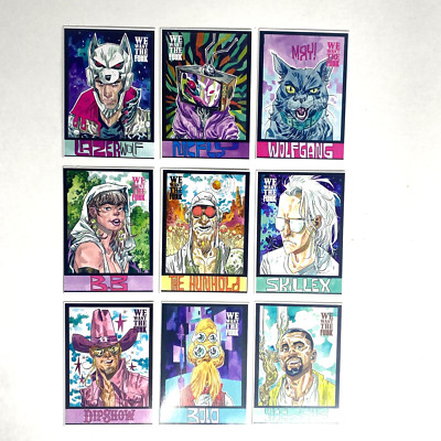 Ninja Funk 1st Edition We Want The Funk COMPLETE CARD SET 1-9 Lazerwolf Wolfgang | eBay