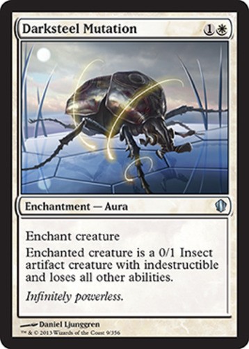 MTG magic cards 1x Darksteel Mutation Commander 2013 Light Play ...