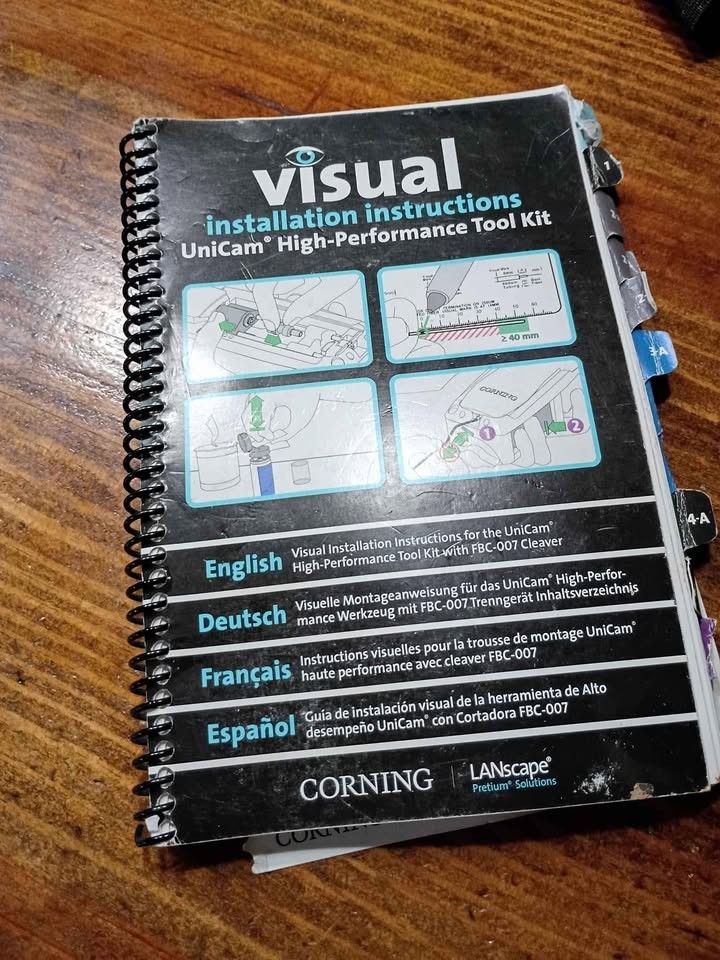 Corning UniCam Connector Tool Kit TK1-UNICAM-PFC Cleaver Fiber Tools ...