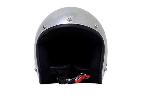 NBS JAPAN Helmet Small Jet KC-300M Color Silver/Glitter for sale online ...