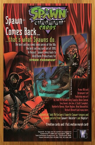 1996 Spawn Chromium Trading Cards Vintage Print Ad/Poster McFarlane Capullo Art | eBay