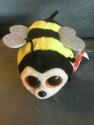 TY TEENY TYS ZINGER THE BEE BUMBLEBEE BLACK & YELLOW - BRAND NEW WITH ...