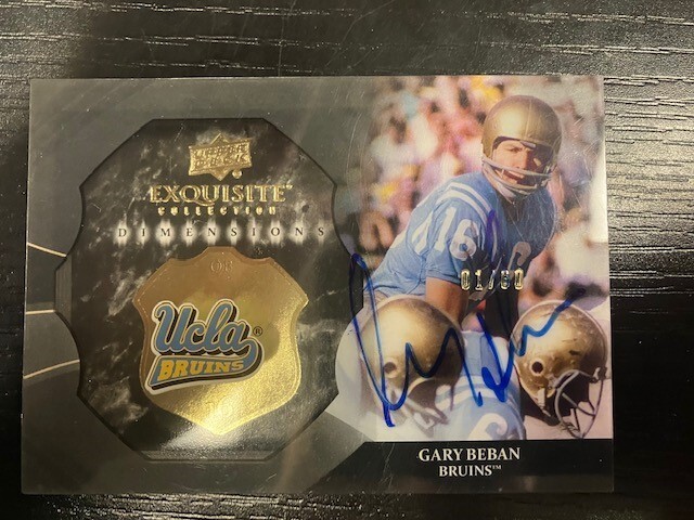 2012 Upper Deck Exquisite Football Gary Beban Autographed CFB card | eBay
