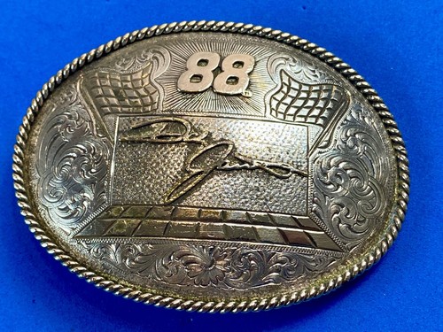 Nascar #88 Dale Jarrett western 4" wide belt buckle by Montana ...