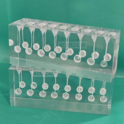 2-Pcs Dental Endo Files Practise Blocks RCT Block 16-Root Canal Sixteen ...