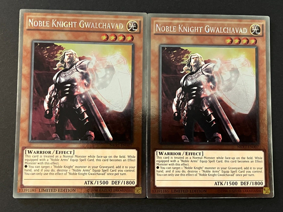 YUGIOH COMPLETE NOBLE KNIGHT DECK- ARTORIGUS- SACRED- QUEEN- MERLIN ...