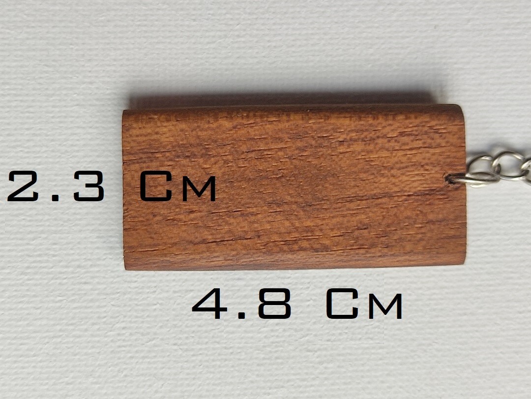 wooden keychain | Teak wooden key tag | Handmade solid key rings ...