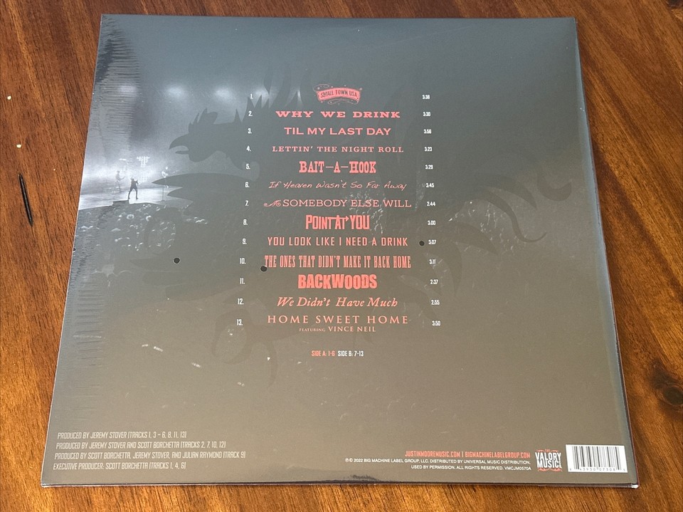 Justin Moore Greatest Hits Limited Edition Translucent Red Vinyl ...