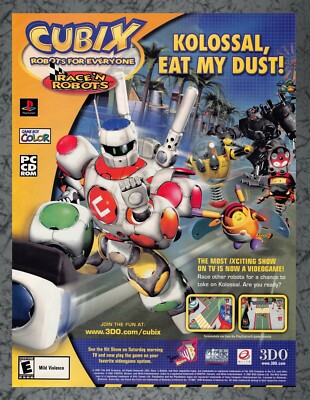 Cubix Nintendo GameCube - 2001 Print Ad Original Art 7.75x10.50 | eBay