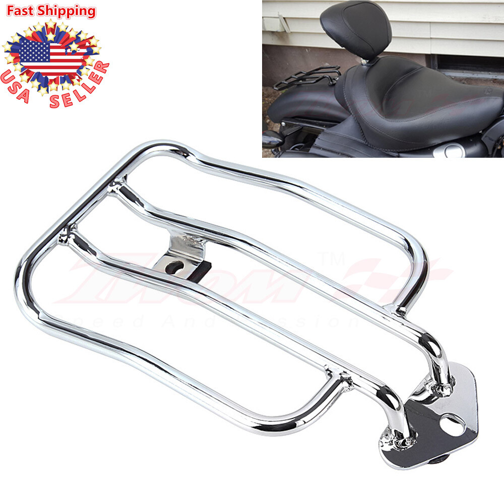 Rear Solo Seat Fender Luggage Rack Carrier For Harley Sportster XL883 ...
