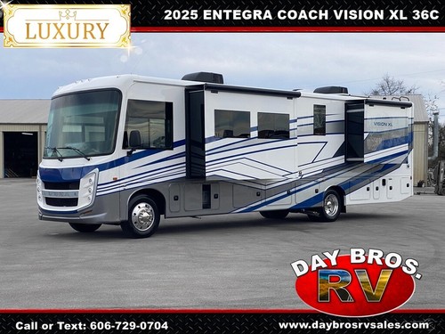 25 Entegra Coach Vision XL 36C Class A RV Gas Motorhome Camper Full ...